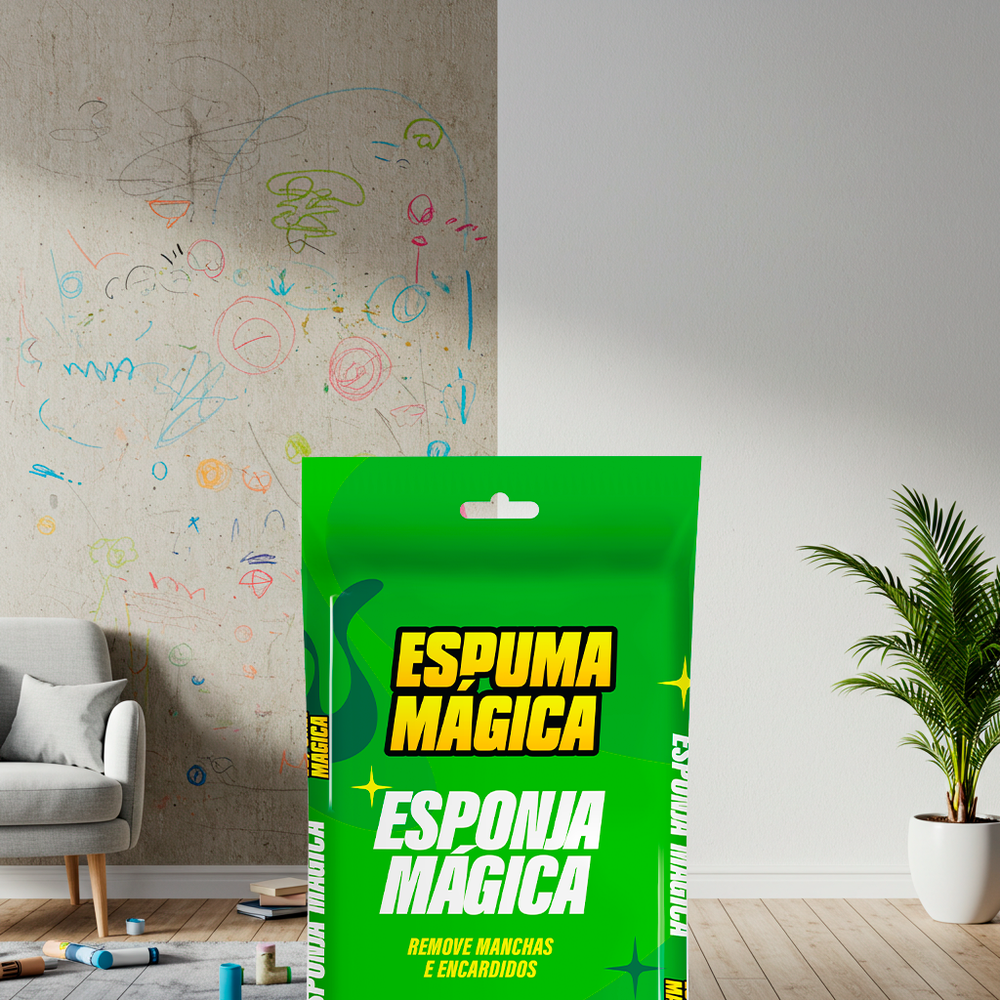 Esponja Magica - Espuma Magica pack com 3 esponjas